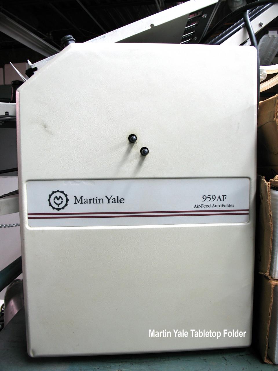 Lot #51: Martin Yale 959AF Table Top Folder - Sykesville, PA - WireBids